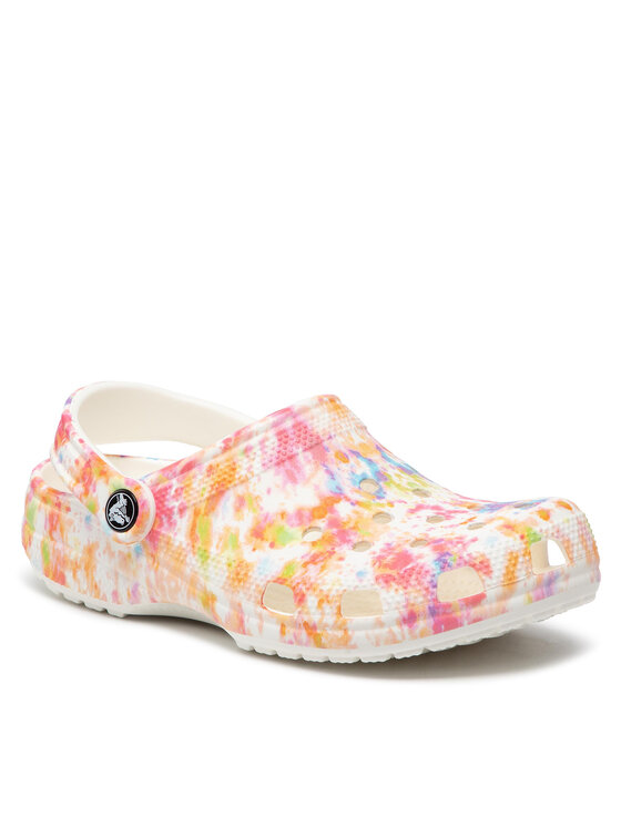 Crocs Παντόφλες Classic Tie Dye Graphic Clog 205453 Πορτοκαλί | Modivo.gr