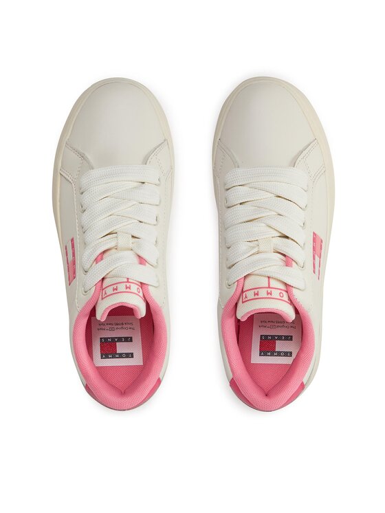 Tommy Jeans Sneakers Tjw City Flatform EN0EN02500 Ecru Modivo