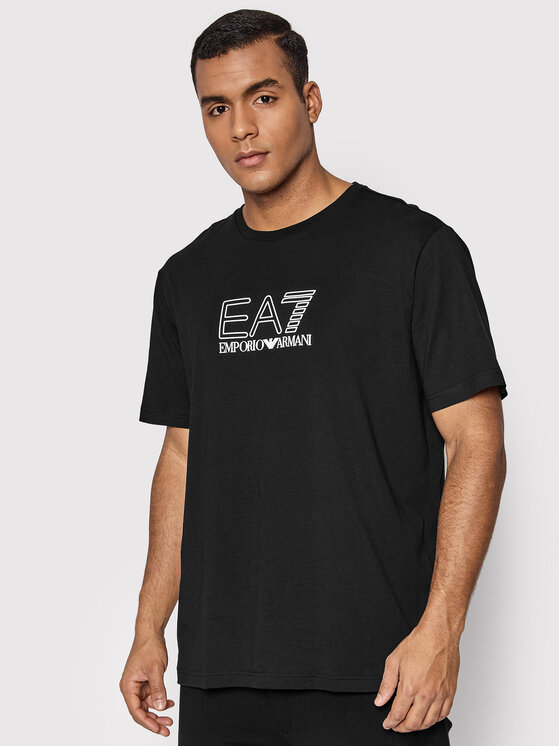 EA7 Emporio Armani T-Shirt 3LPT81 PJM9Z 1200 Schwarz Regular Fit | Modivo.de