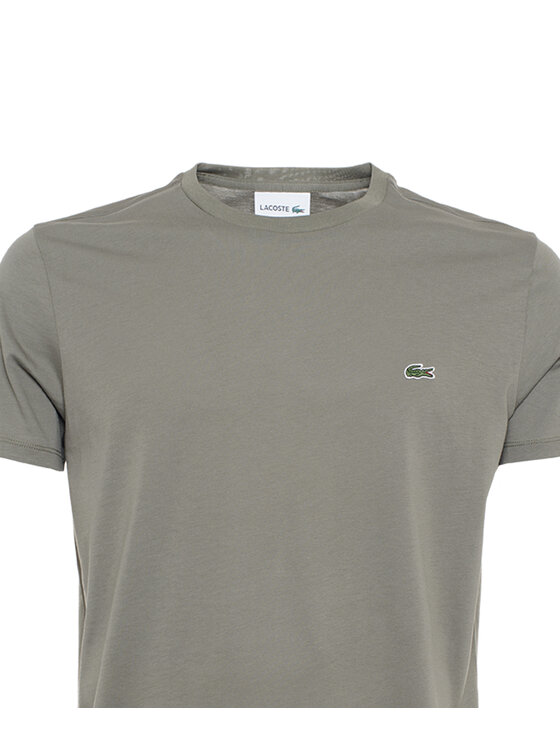 Lacoste T-Shirt TH6709 Brązowy Regular Fit | Modivo.pl