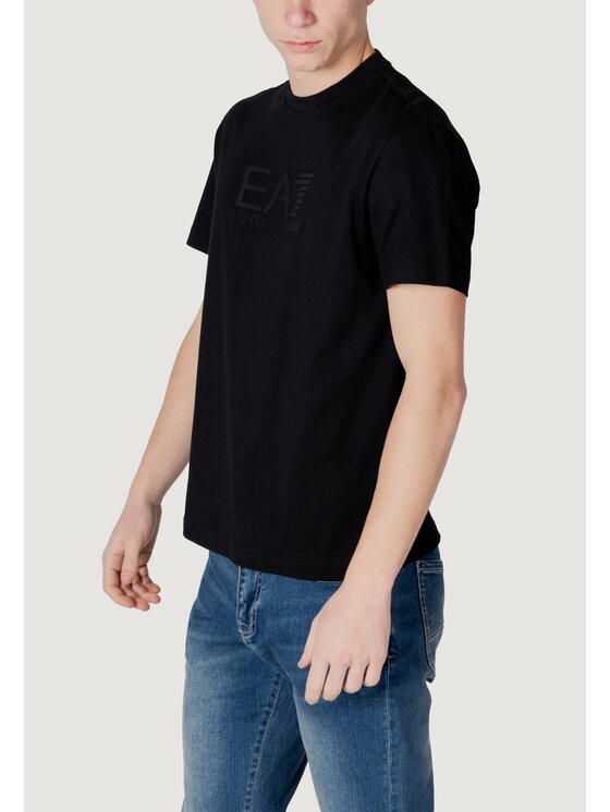EA7 Emporio Armani T-Shirt 7M000224 AF10375 UC001 Czarny Regular Fit | Modivo.pl
