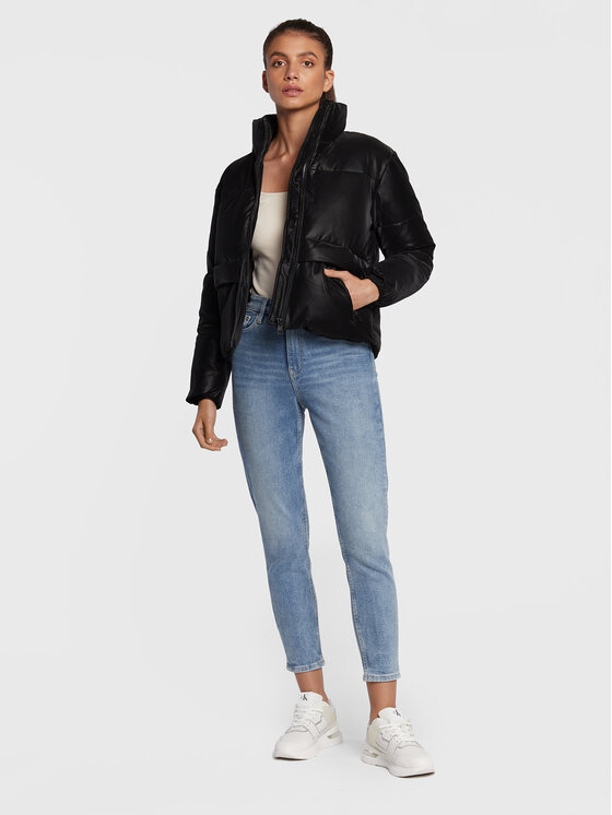 Calvin Klein Jeans Pernata jakna J20J219906 Crna Relaxed Fit • Modivo.hr