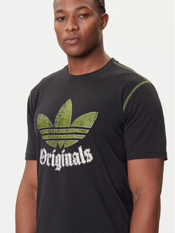 adidas T-Shirt Distressed Graphic JY2761 Černá Regular Fit | Modivo.cz