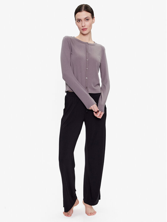 Triumph Kardigan Natural 10214823 Fialová Regular Fit | Modivo.cz