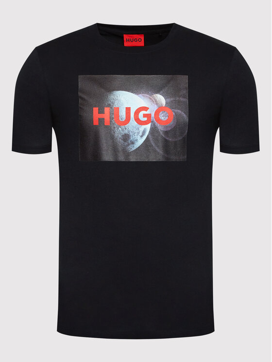 Hugo T-Shirt Dupiter 50467393 Černá Regular Fit | Modivo.cz