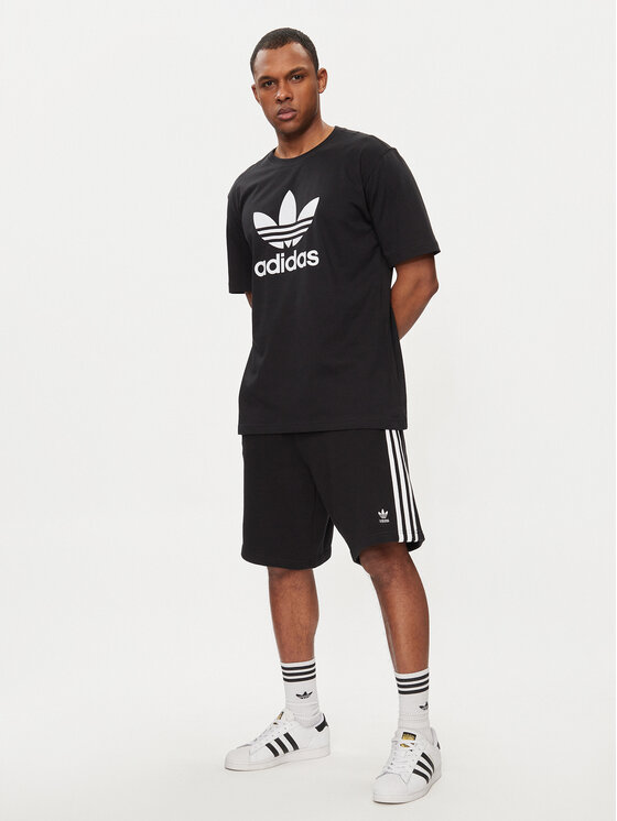 adidas T-Shirt adicolor Trefoil IU2364 Czarny Regular Fit | Modivo.pl