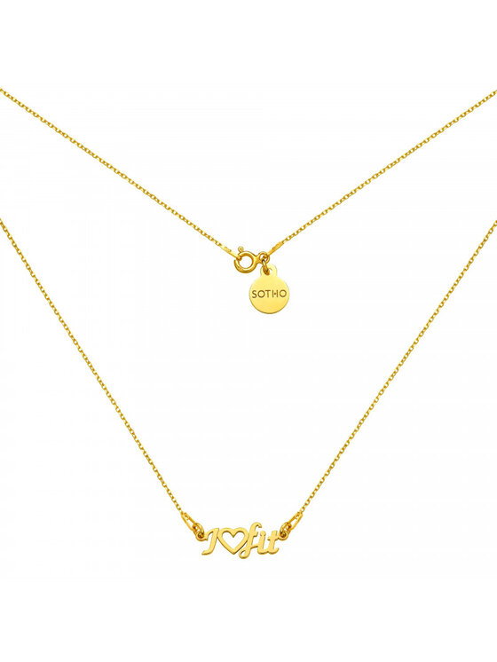 Sotho Naszyjnik N2089 Żółte złocenie | Modivo.pl
