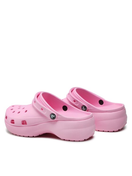 Crocs Klapki Classic Platform Clog W 206750 Różowy | Modivo.pl