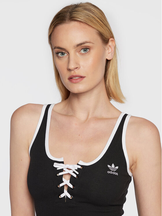 adidas Top Always Original Laced HK5060 Czarny Slim Fit | Modivo.pl