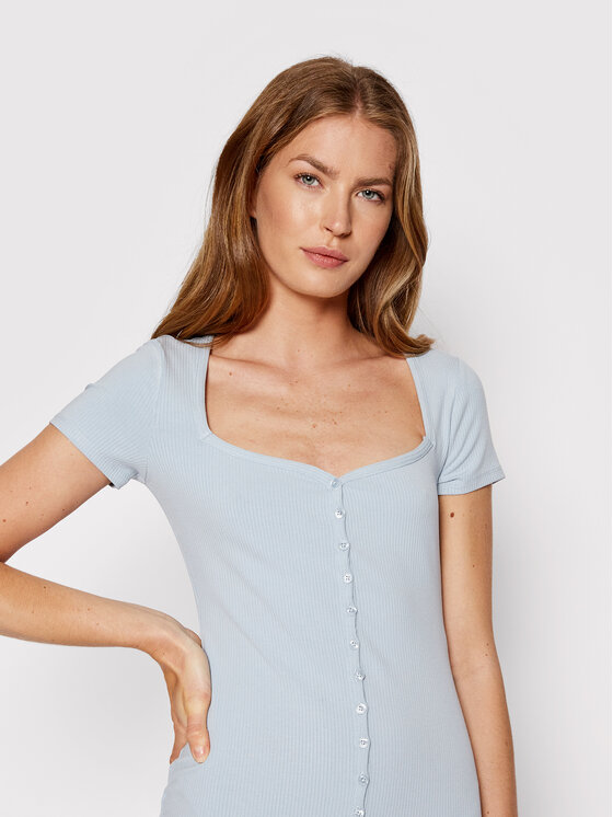 Guess Haljina za svaki dan WBGK01 KB9E2 Plava Slim Fit | Modivo.hr