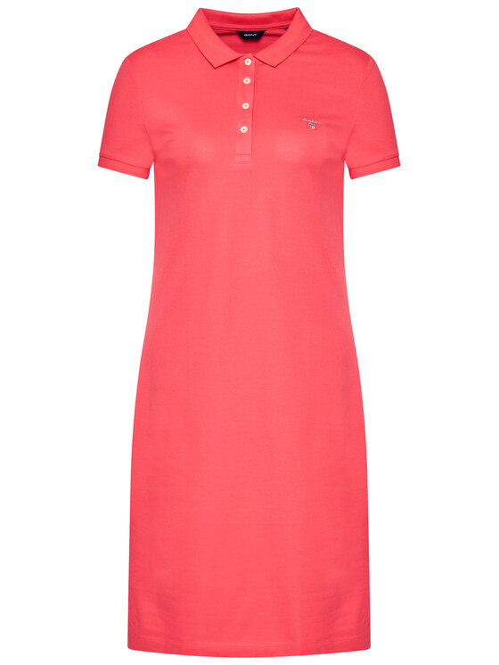 Gant Sukienka codzienna Original Pique 402300 Różowy Regular Fit ...
