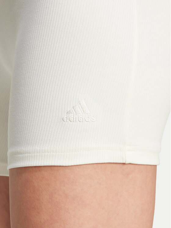 adidas Szorty sportowe Lounge IY6740 Biały Slim Fit | Modivo.pl