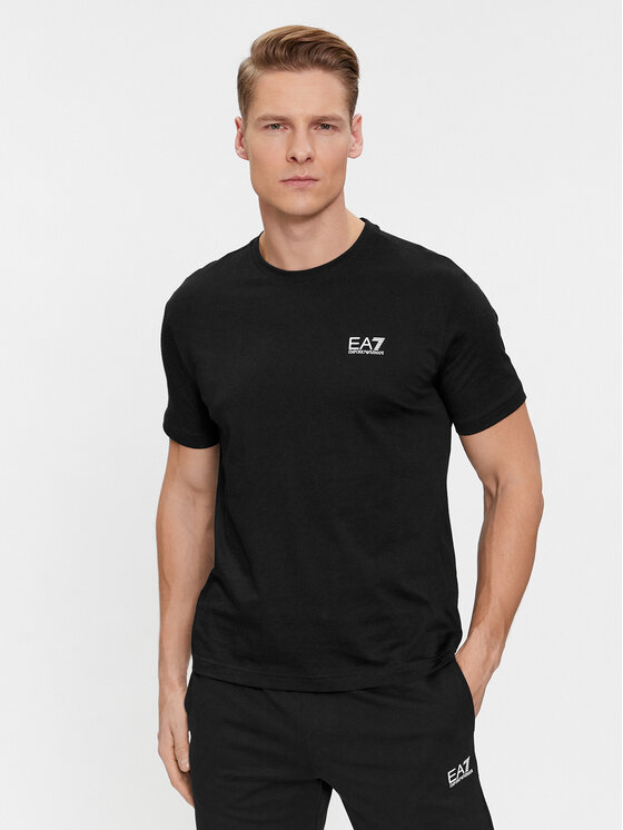 EA7 Emporio Armani T-Shirt 8NPT18 PJ02Z 1200 Schwarz Regular Fit | Modivo.de