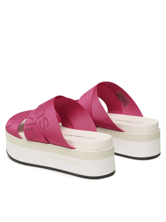 Calvin Klein Jeans Natikače Flatform Sandal Webbing YW0YW00966 ...
