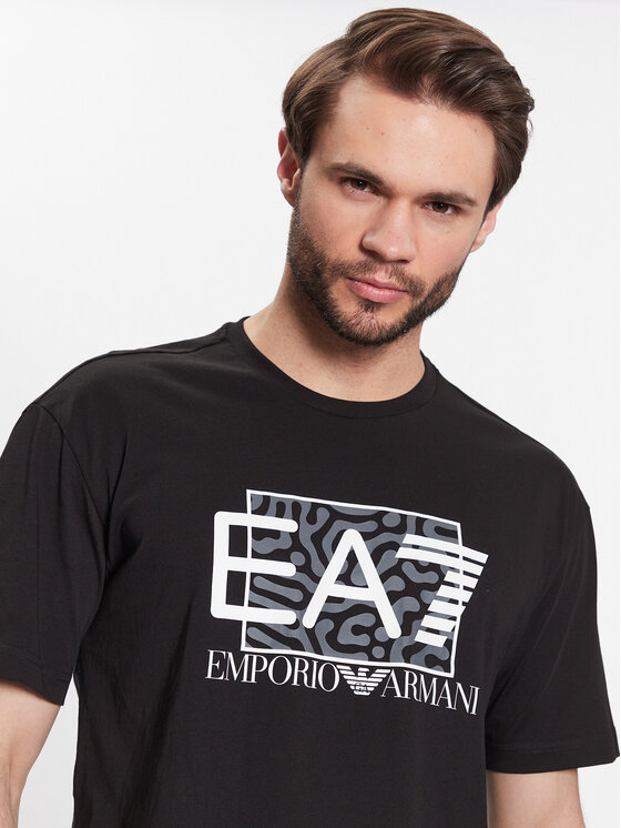 EA7 Emporio Armani T-Shirt 3RPT01 PJ02Z 1200 Schwarz Regular Fit | Modivo.de
