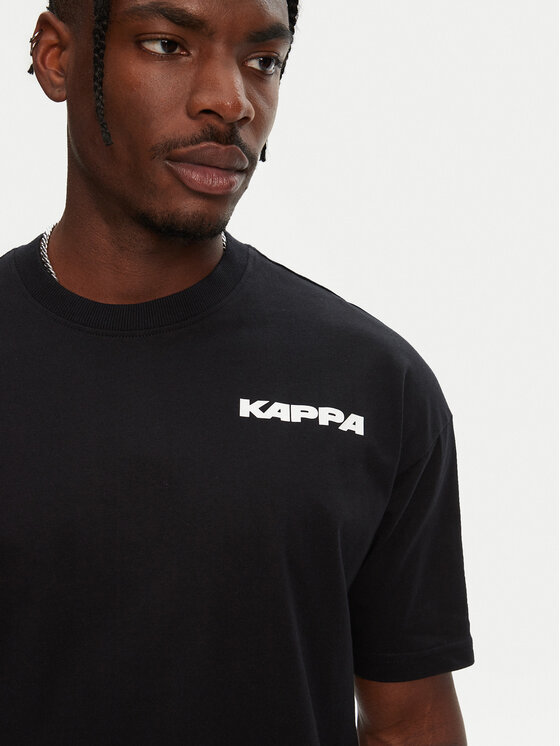 Kappa T-Shirt Nyle 351S5GW Czarny Regular Fit | Modivo.pl