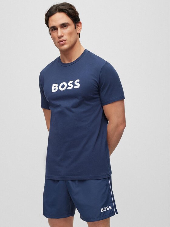 Boss T-Shirt 50491706 Blau Regular Fit | Modivo.de