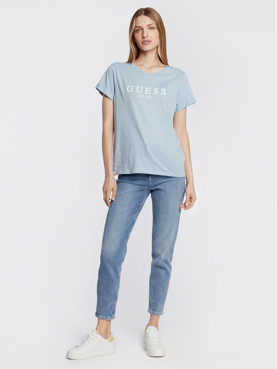 Guess Футболка 1981 W2BI68 K8G01 Голубий Regular Fit | Modivo.ua