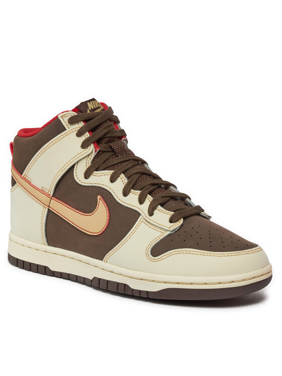 Nike Sneakersy Dunk Hi Retro Se FB8892-200 Brązowy | Modivo.pl