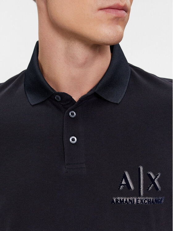 Armani Exchange Polo 3DZFSB ZJM5Z 1583 Granatowy Regular Fit | Modivo.pl