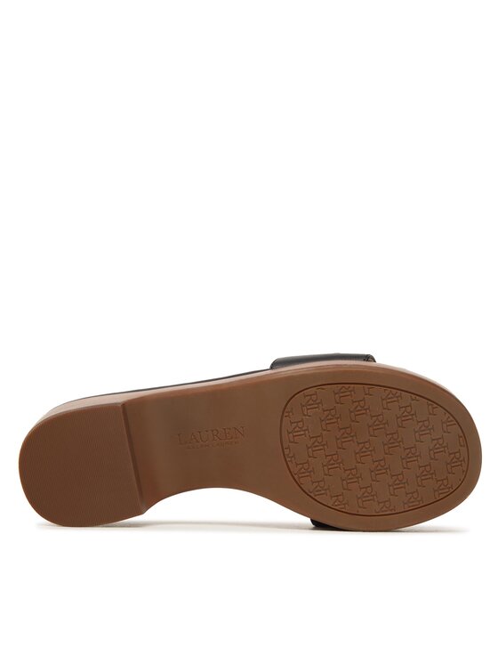 LAUREN RALPH LAUREN Klapki Roxanne 802891400001 Czarny | Modivo.pl
