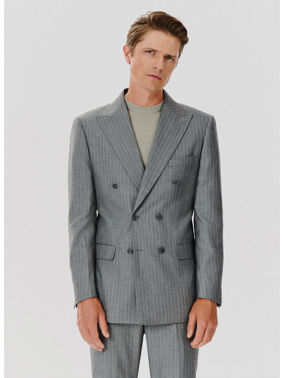 Pako Lorente Marynarka P24WF-3G-004 Szary Slim Fit | Modivo.pl