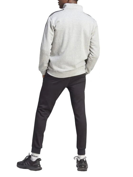 Adidas Tepláková Souprava Basic 3 Stripes Ia3073 Šedá Regular Fit