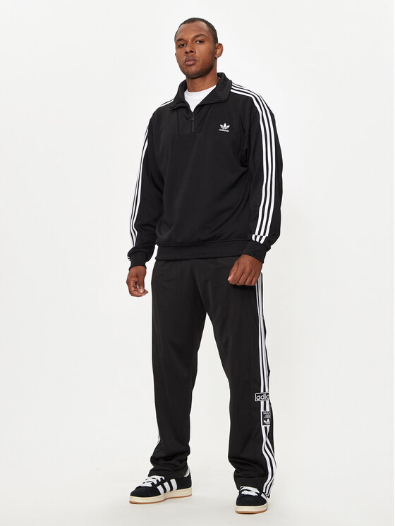 adidas Bluza adicolor Funnel IZ4803 Czarny Regular Fit | Modivo.pl