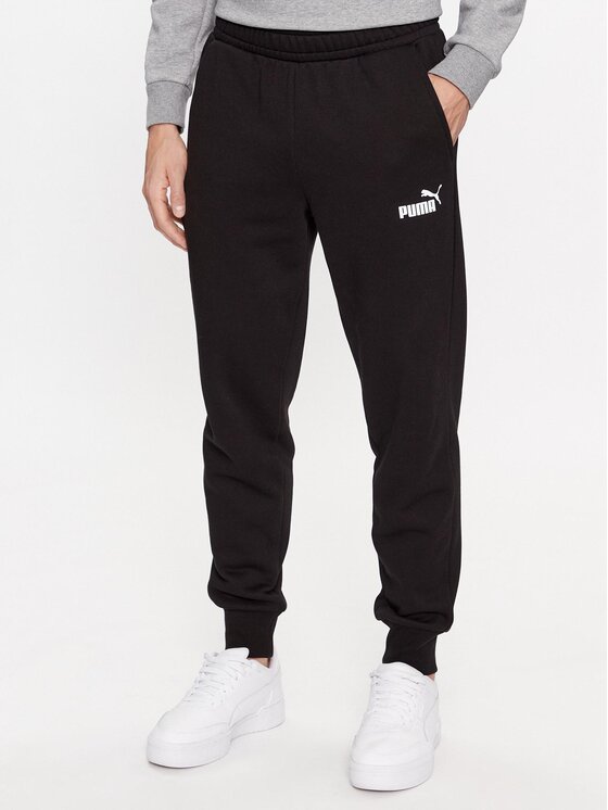 Puma Παντελόνι φόρμας Ess Logo 586714 Μαύρο Regular Fit | Modivo.gr