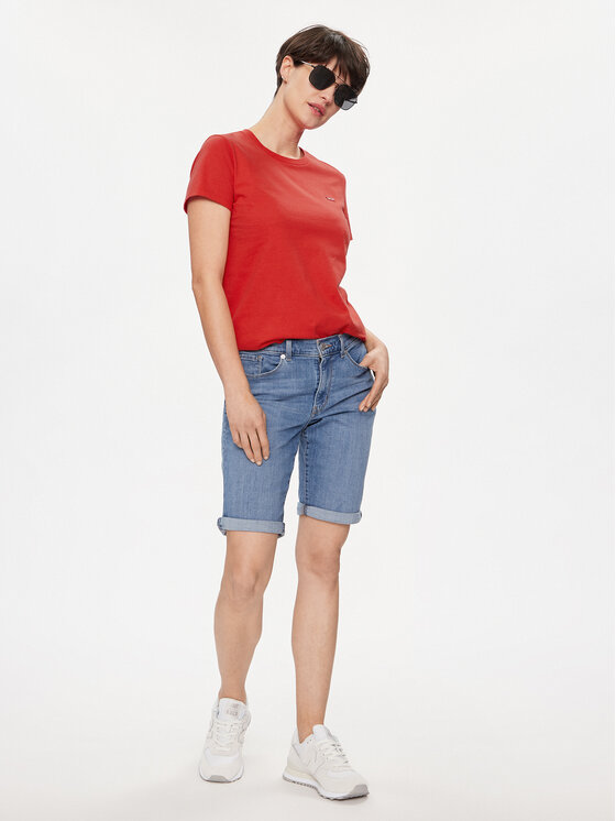 Levi's® T-Shirt Perfect 39185-0303 Czerwony Regular Fit | Modivo.pl