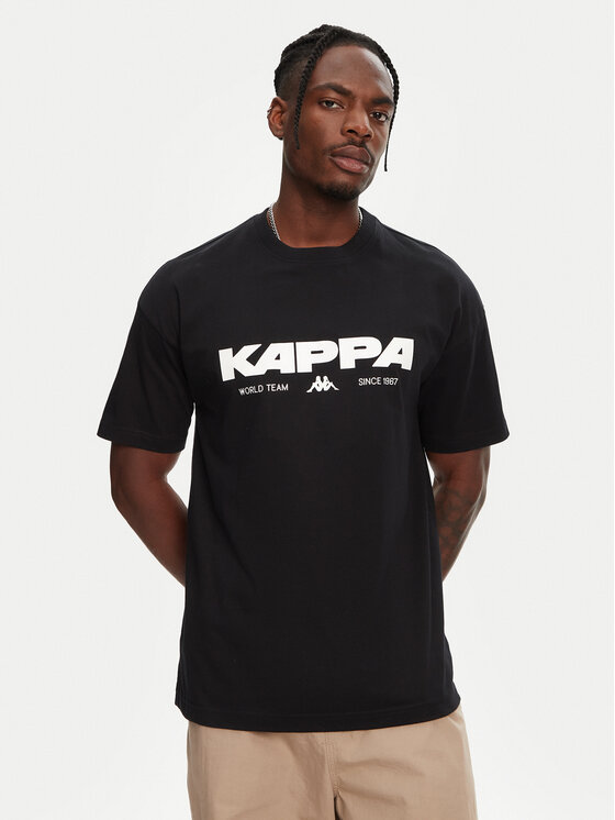 Kappa T-Shirt Nhisso 351S5MW Czarny Regular Fit | Modivo.pl