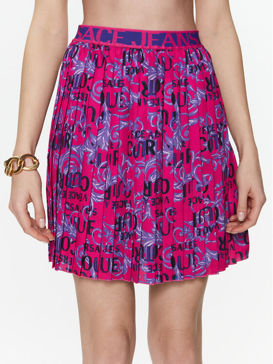 Versace Jeans Couture Плисирана пола 74HAE820 Розов Regular Fit | Modivo.bg