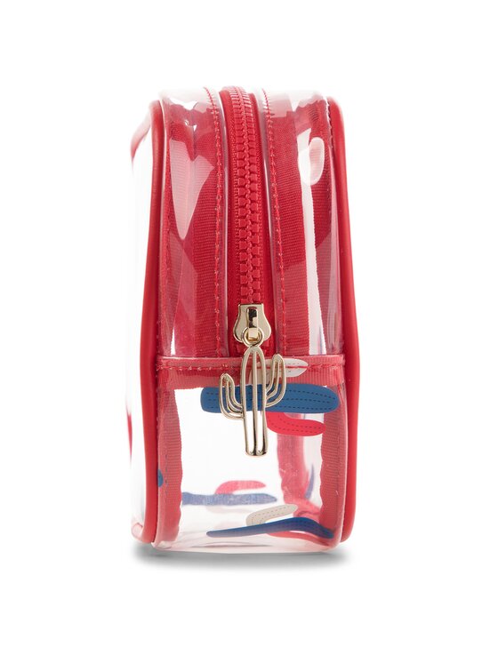 Tommy Hilfiger Kosmetiktaschen Set Th Washbag Clear AW0AW05494 Rot Modivo