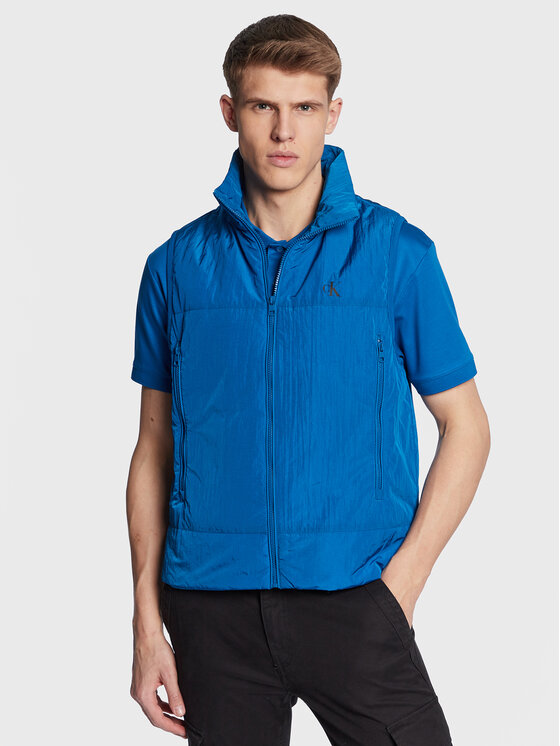 Calvin Klein Jeans Prsluk J30J322940 Plava Regular Fit | Modivo.hr