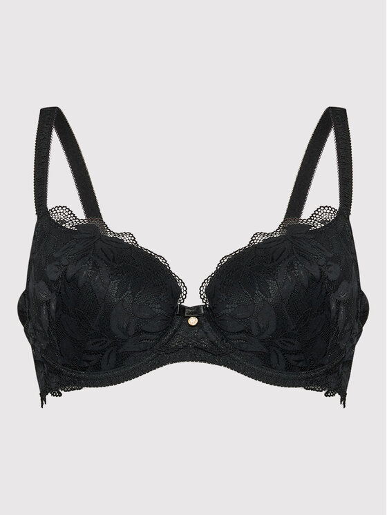 Selmark Biustonosz z fiszbiną Filipa 30917 Czarny | Modivo.pl