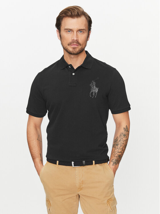 Polo Ralph Lauren Polo 710920220001 Czarny Regular Fit | Modivo.pl