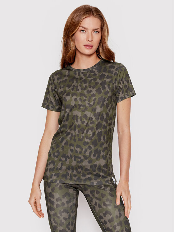 HYPE T-Shirt ZVLR-486 Brązowy Regular Fit | Modivo.pl