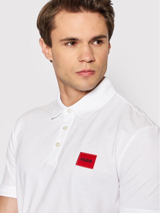 Hugo Polo Dereso222 50466202 Balts Slim Fit | Modivo.lv