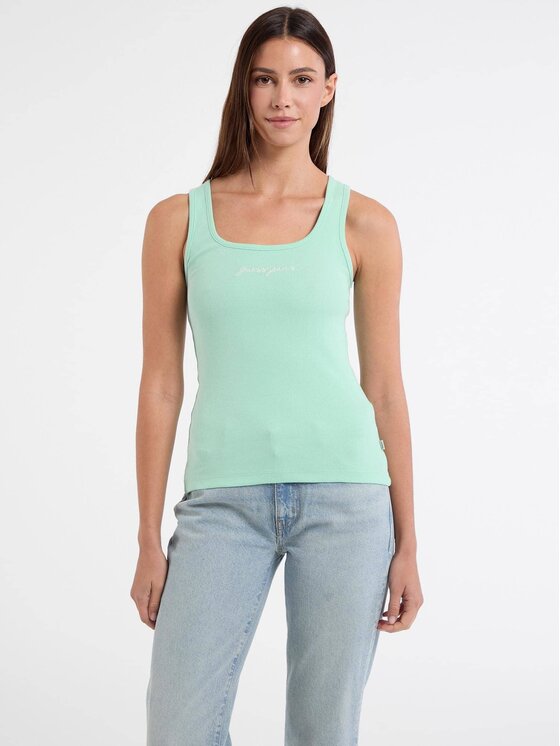 Guess T-Shirt 171507 Zielony Classic Fit | Modivo.pl