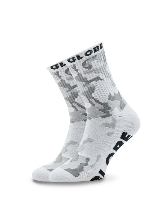 Globe Sada 5 párů pánských vysokých ponožek Malcom Crew GB71039042 Bílá | Modivo.cz