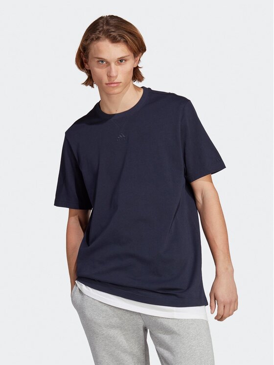 adidas T-Shirt ALL SZN IC9797 Dunkelblau Loose Fit | Modivo.de
