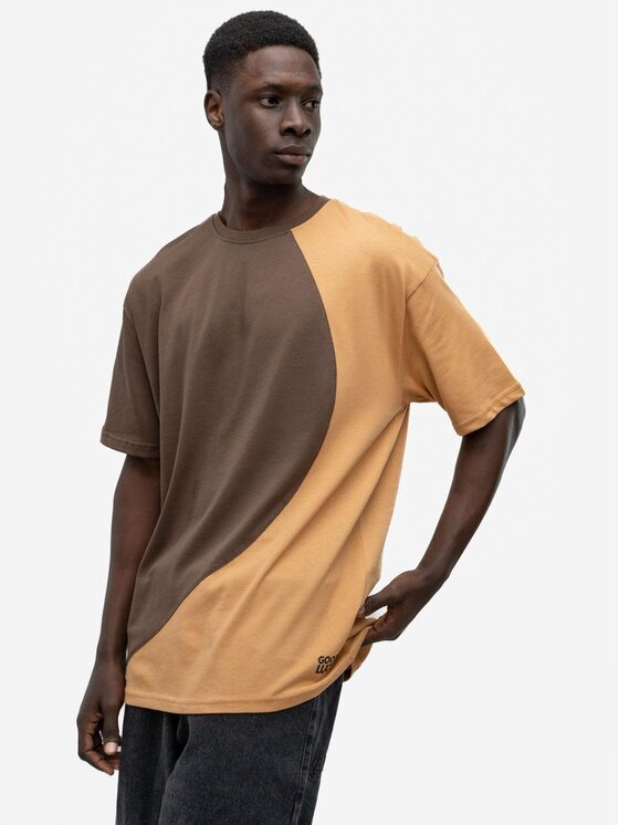 Good Luck T-Shirt Koszulka Męska Z Krótkim Rękawem Oversize Brązowa ...