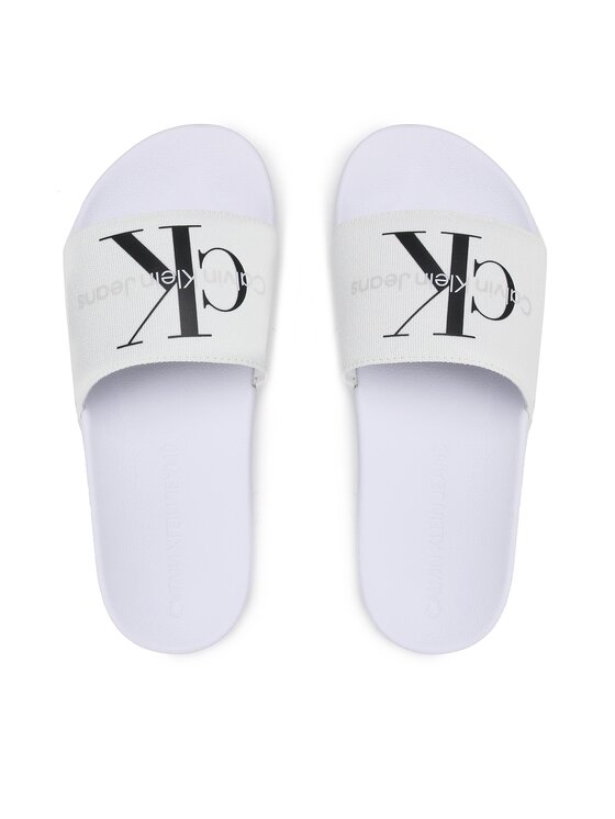 Calvin Klein Jeans Natikače Slide Monogram Co YW0YW00103 Bijela | Modivo.hr