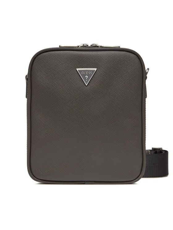 Guess Geantă crossover Certosa Saffiano Eco Mini Bags HMECSA P3254 Gri ...