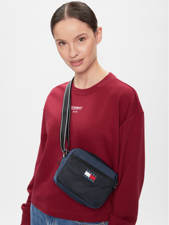 Tommy Jeans Handtasche Tjw Skater Girl Camera Bag AW0AW15415 Dunkelblau Modivo