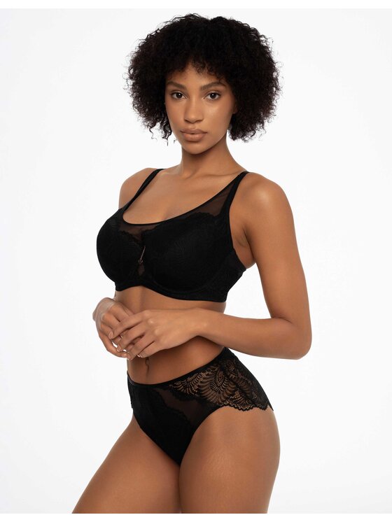 Esotiq Biustonosz z fiszbiną 40916-99X Czarny | Modivo.pl