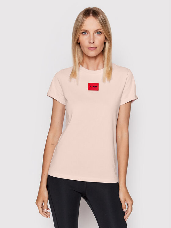 Hugo T-Shirt Redlabel 50456008 Różowy Slim Fit | Modivo.pl