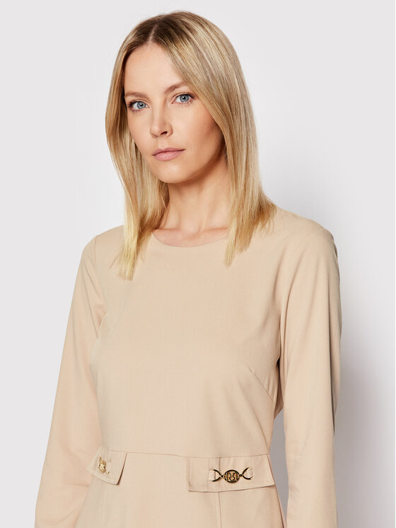 Rinascimento Kleid für den Alltag CFC0107705003 Beige Regular Fit | Modivo.de