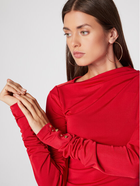 Rage Age Kleid für den Alltag Natalie Rot Slim Fit | Modivo.de