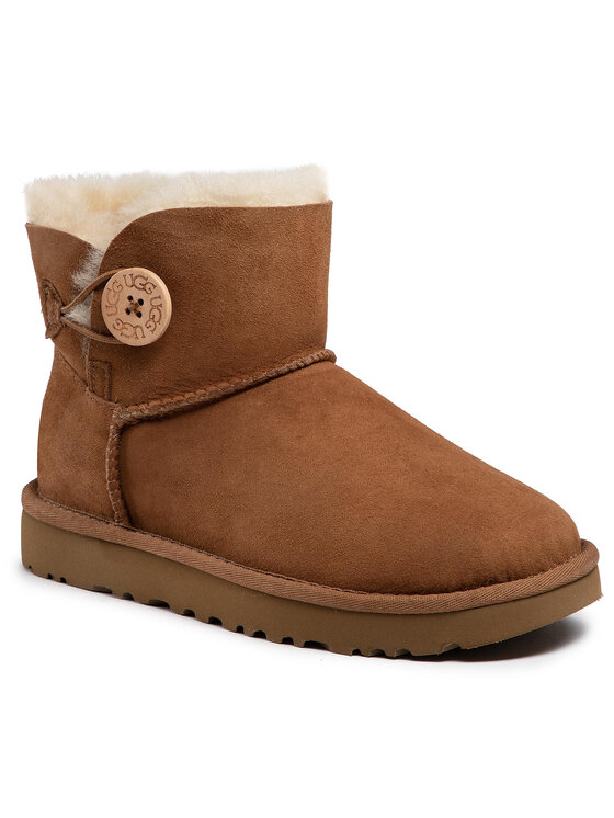 Ugg Sněhule W Mini Bailey Button II 1016422 Hnědá | Modivo.cz